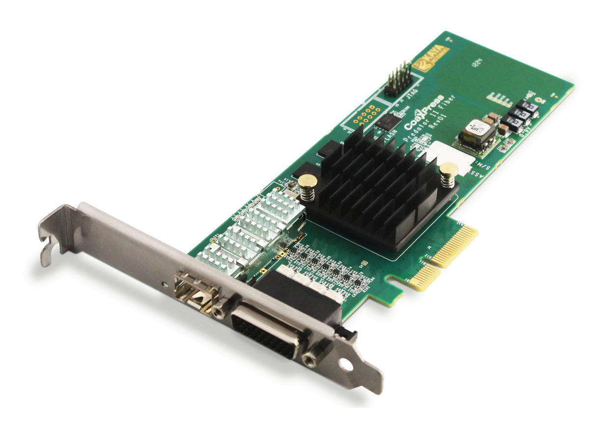 Kaya “Predator” single link frame grabber supports CXP over Fiber ...